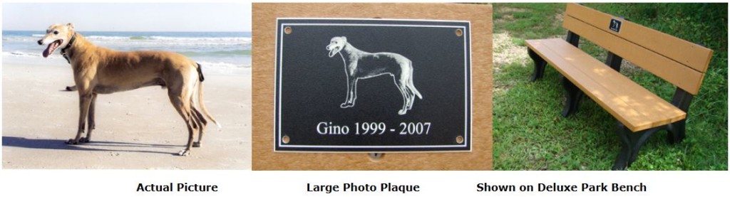 Custom Bench Photo Plaques | Engraved Plaques | Custom Bench