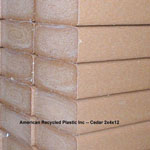 Plastic Lumber: Recycled dimensional profiles: American Recycled Plastic