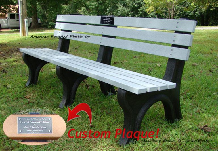 Personalized Bench Package: Economy Bench with Plaque