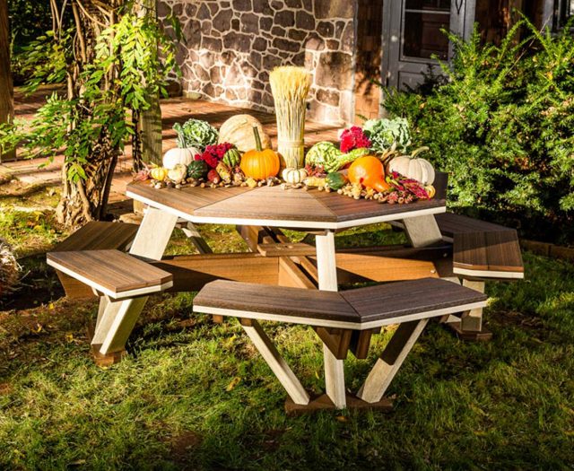 Classic Collection: Octagon Picnic Table | American Recycled Plastic ...